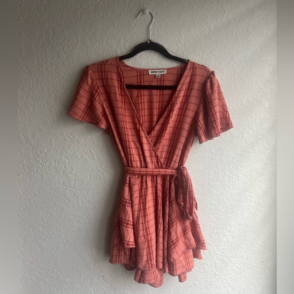 Derek Heart | Pants & Jumpsuits | Derek Heart Orange Romper | Poshmark